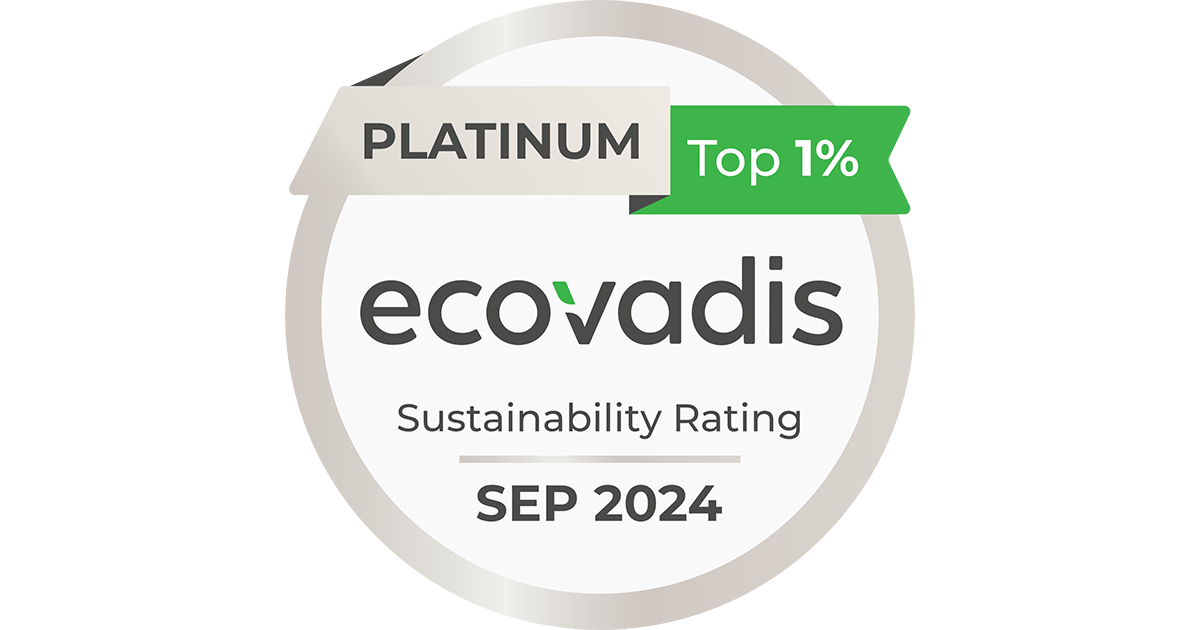 Perstorp receives Ecovadis platinum rating for sustainability work